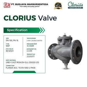 Jual CLORIUS Valve M2F PN 16 Grey Cast Iron - DN 100 - Kota Medan - VTV ...