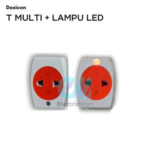 Jual Steker T Multi Cabang 3 Colokan Listrik 3 Lubang Electrical Socket ...