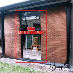 Jual Tirai Plastik Bening Custom / Krei Transparan PVC Outdoor Meteran ...
