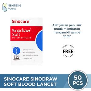 Jual Sinocare Sinodraw Soft Twist Lancet 28G 50 Pcs - Jarum Lancet ...