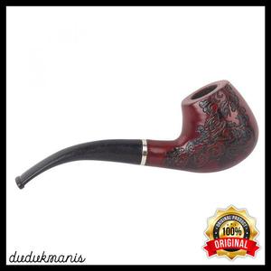 Jual Pipa Rokok Cerutu Kayu Ukiran Klasik Classic Wooden HOB-118 ...