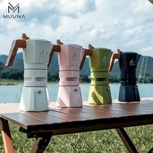 Jual MUVNA Moka Pot Double Valve High Pressure Espresso Mokapot Premium ...