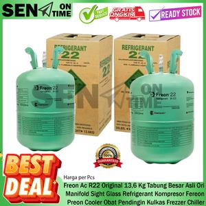 Jual Freon AC R22 Original 13,6 Kg Tabung Besar Refrigerant Kompresor ...