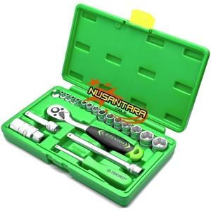 Jual Kunci Sok Set Tekiro 21 Pcs / Socket Wrench 1/4" - 3/8" Tekiro 21 Pcs - Kab. Bekasi ...
