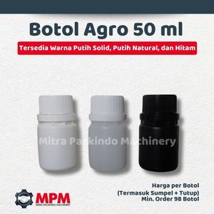 Jual Botol Agro Labor Pupuk 50 ml / Hitam Natural Putih Solid 50ml ...