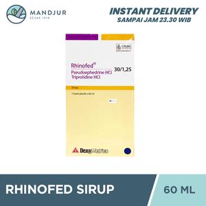 Jual Rhinofed Sirup 60 mL - Obat Flu, Pilek, Demam, Hidung Tersumbat ...