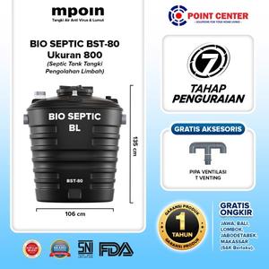 Jual TERBAIK MPOIN BIOPLUS SEPTIC TANK HITAM GRANITE / TANGKI LIMBAH ...