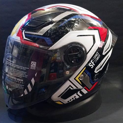 Jual HELM CARGLOSS NFS MOTIF FORCE | HELM CARGLOSS HALF FACE - Black ...
