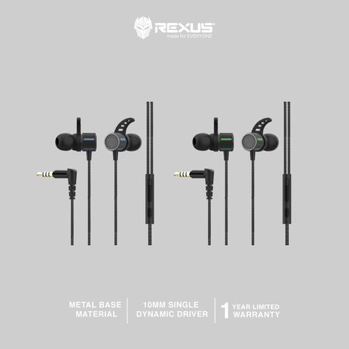 Promo Earphone Gaming Rexus EP5 - Driver 10mm, Earbuds Kustom, Warna ...
