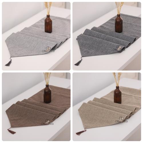 Jual Table Runner Polos Modern Taplak Meja Ruang Tamu Minimalis Taplak ...