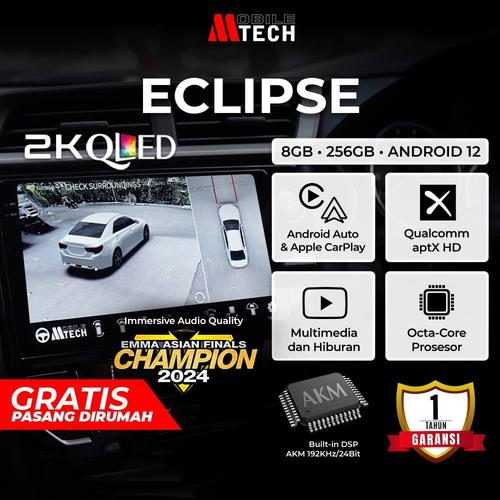 Promo Mobile Tech Head Unit Mobil Android 12 RAM 8+256GB Support AVM Camera 360 DSP AKM Double ...