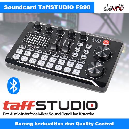 Jual TaffSTUDIO Pro Audio Bluetooth Mixer Sound Card Live Broadcast ...