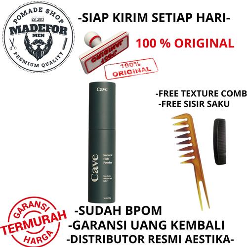 Jual CAVE HAIR POWDER CAVE NATURAL HAIR POWDER MATTE FINISH 10GR FREE ...