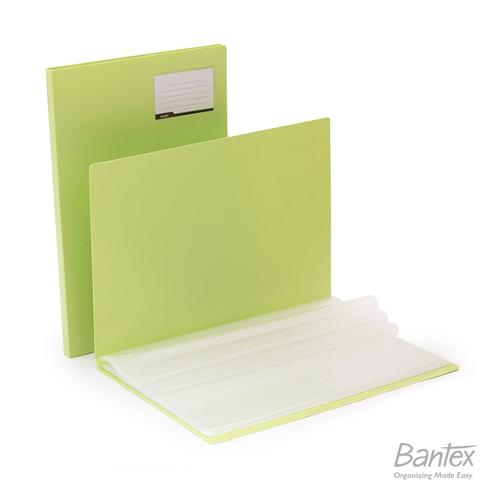 Jual Bantex Display Book Clear Holder Folio F4 Pastel Color Pistachio ...