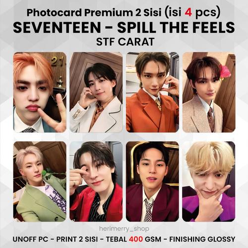 Promo (ISI 4 PCS) Photocard SEVENTEEN SPILL THE FEELS - PC Premium 2 ...