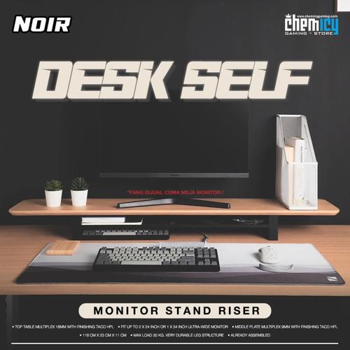 Jual Noir Desk Shelf Monitor Stand Riser / Monitor Table / Meja Monitor ...