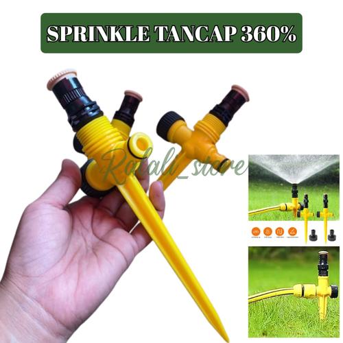 Jual SPRINKLER TANCAP 360% - Stake Spike Sprinkler Set Alat Siram Taman Rumput Kebun - Sprinkler ...
