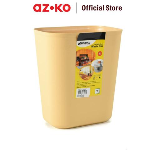 Jual AZKO Krisbow 8 Ltr Tempat Sampah Plastik Tahan Api - Krem ...