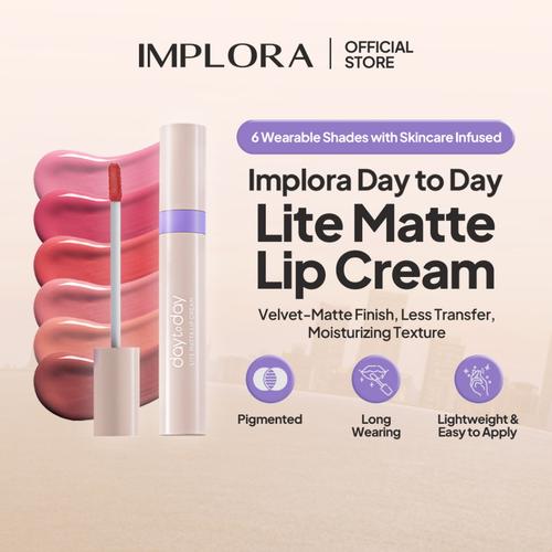 Promo Implora Day To Day Lite Matte Lip Cream - 01 Uplifted - Jakarta ...