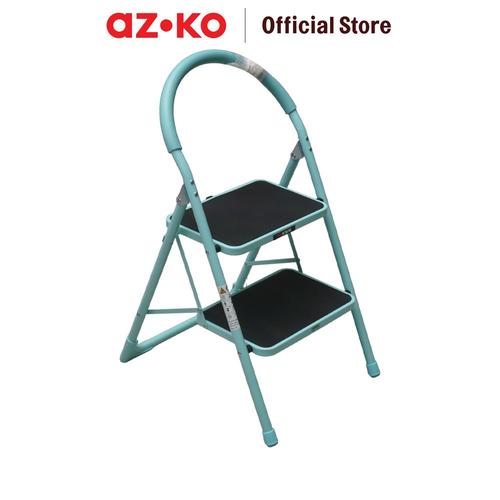Promo AZKO Fixsteps Tangga Lipat Aluminium Stool - Biru Multifunction ...