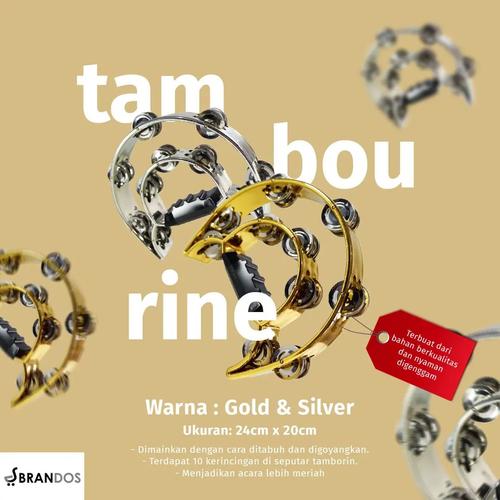 Jual Tamborin Double Head Kecrekan Tambourine Tamborine LT-301 ...