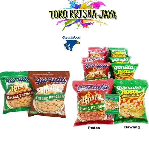 Promo GARUDA ROSTA KACANG PANGGANG RASA BAWANG | PEDAS KEMASAN RENCENG ...
