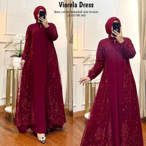 Promo LEZTIA SHOP VIORELLA DRESS GAMIS CANTIK KEKINIAN MODEL TERBARU ...