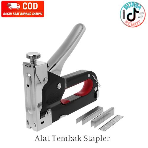 Promo Stepler Gun 3in1 Staples 4 14 MM Tembok jok motor triplek kayu ...