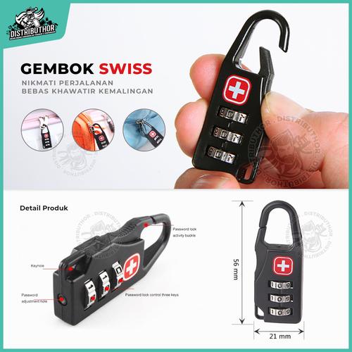 Jual Gembok Koper Safety Lock Numeric Code Alat Pengaman Pengunci Tas ...
