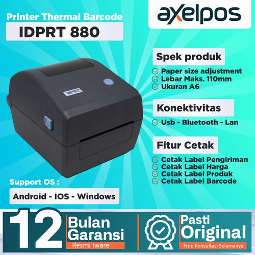 Promo Printer Thermal Label Barcode 110mm A6 Usb Bluetooth Lan IDPRT ...