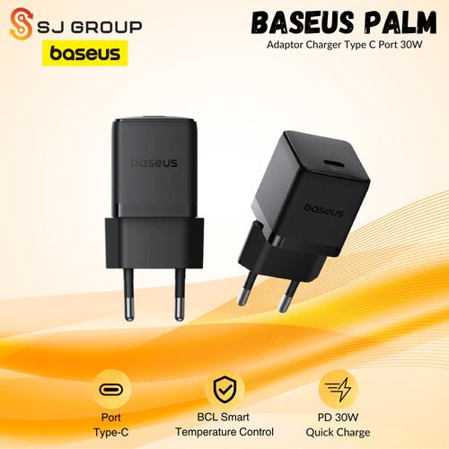 Promo Baseus Palm Adaptor Type C Fast Charger 1C 30W EU Kepala Adapter ...