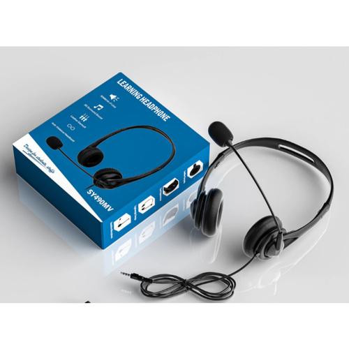 Jual NOIR Headphone SY490MV stereo Cocok untuk pembelajaran & kantor ...