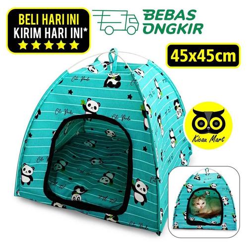 Jual Tenda lipat portable tenda kucing motif fullset alas kasur ...