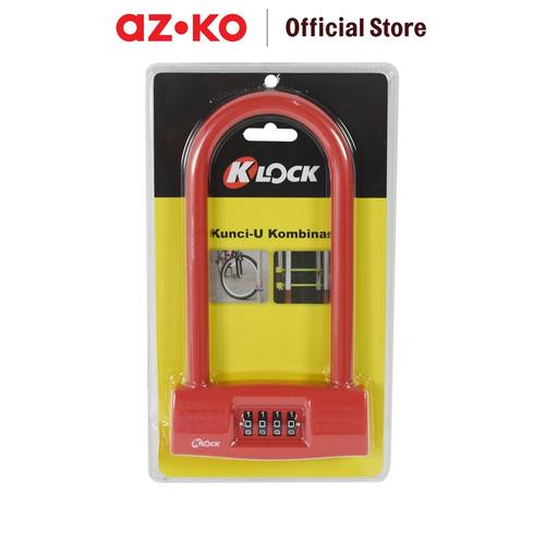 Jual K-LOCK GEMBOK KOMBINASI KUNCI-U 30 CM - MERAH - Jakarta Pusat ...