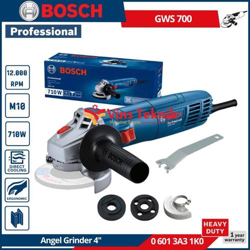 Promo BOSCH GWS 700 Mesin Gerinda Listrik Angle Grinder 4 Inch GWS700 ...