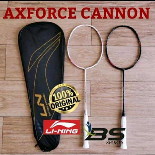 Jual RAKET BADMINTON LINING AXFORCE CANNON 4U/5U6U - BLACK 4U, PAKET ...