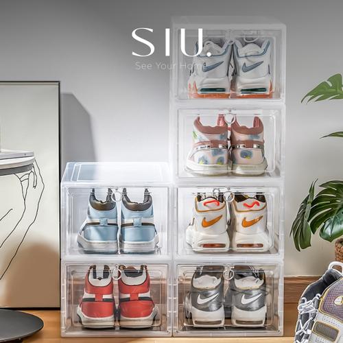 Promo Kotak Sepatu Akrilik Plastik Premium - Pintu Magnetik Shoe Box ...