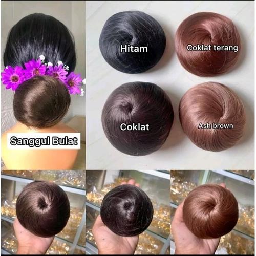 Jual Sanggul bali/Sanggul bulat/Sanggul cepol - coklat merah - Kab ...