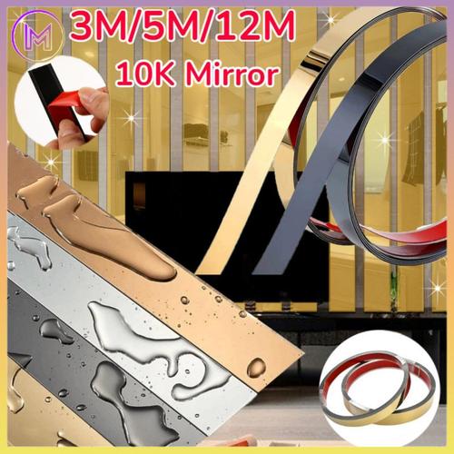 Promo 3M/5M/12M List Plat Strip Mirror Gold / Stainless SS201 Steel ...