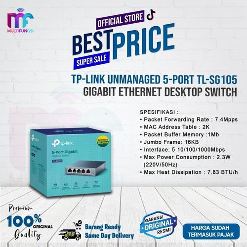 Jual TP-LINK Unmanaged 5-Port TL-SG105 Gigabit Ethernet Desktop Switch ...