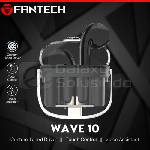 Jual Fantech TW10 WAVE 10 Bluetooth 5.3 True Wireless - Hitam - Hitam ...