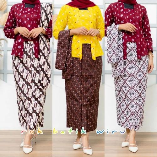 Promo ROK BATIK WIRU JADI ROK SPAN TRADISIONAL BAWAHAN KEBAYA MOTIF ...