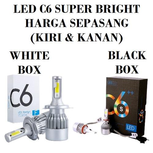 Promo LAMPU C6 LED 36W COB MOBIL SOCKET 1 SET Headlamp Headlight Light ...