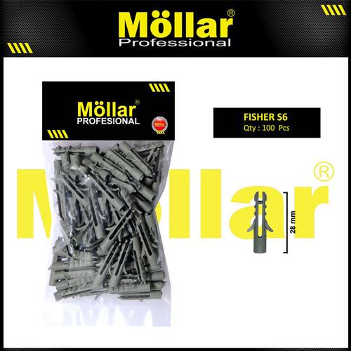 Jual MOLLAR 93-129 Angkur Sekrup S6 Nylon Baut Skrup Tapping Screw ...