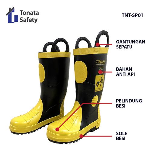 Promo Sepatu Pemadam Kebakaran Tonata / Safety Fire Boot - 43 - Kab ...