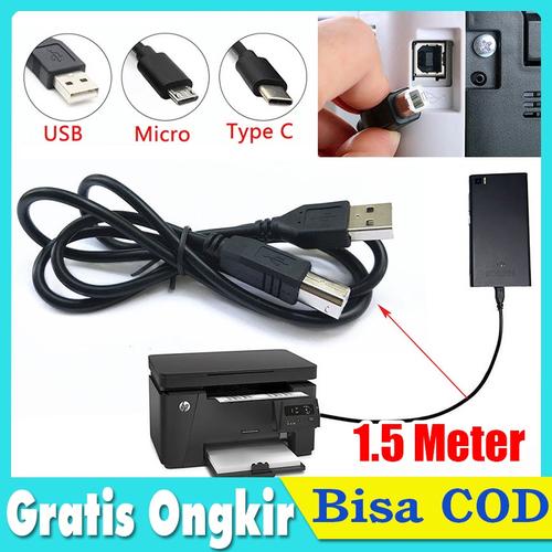Jual Kabel USB 2.0 Type A Male to B Male Printer Epson Canon ip2770 HP ...