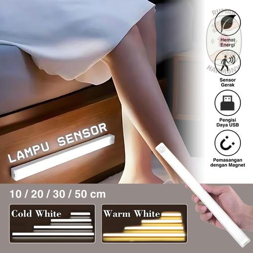 Promo Lampu Tempel Sensor Gerak Magnetik Otomatis Motion Sensor LED Stick - 10cm-Warm - Kota ...