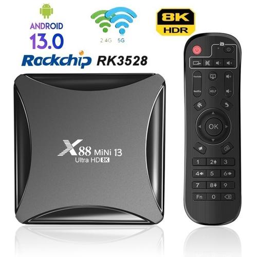 Jual Android Tv Box X88 MiNi 13 RK3528 4GB/32GB Android 13 Dual Wifi 8K ...
