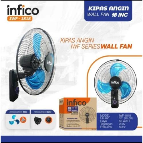 Jual Kipas Angin Infico IWF-1818 Dinding /Wallfand 18 inch Besi Tornado ...
