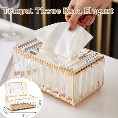 Jual COD Tempat Tissue Kaca Elegant Tempat Tissue Sultan Tempat Tissue ...